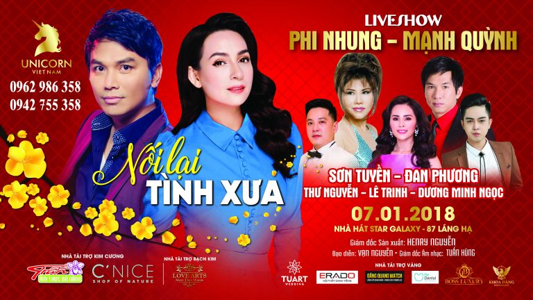 Bán vé Liveshow Phi Nhung Mạnh Quỳnh 07/01/2018